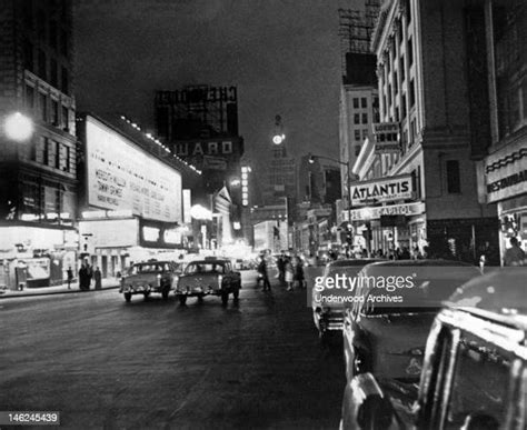New York Citys Great White Way Is Only Half Lighted In This View