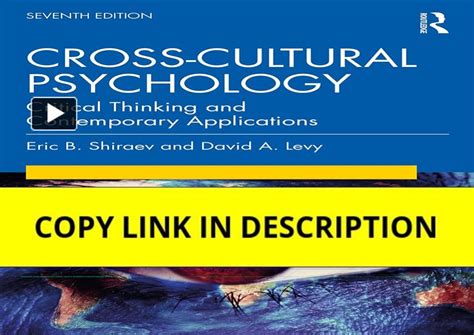 Ppt Pdf Kindle Download Cross Cultural Psychology Critical Thinking