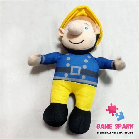 Fireman Sam Plush Toys Soft Cartoon Sam Stuffed Doll Fireman Etsy