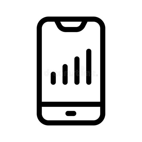 Mobile Graph Stock Vector Illustration Of Phone Analytics 340076531