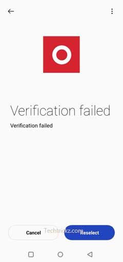 how to fix verification failed error when installing oxygenos update on