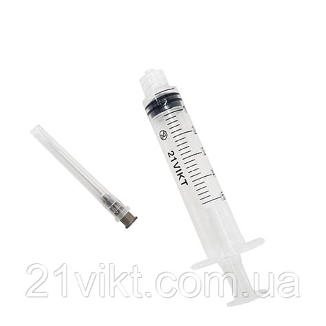 Шприц 5 мл Луер-лок трехкомпонентный одноразовый стерильный 21VIKT (ID ...