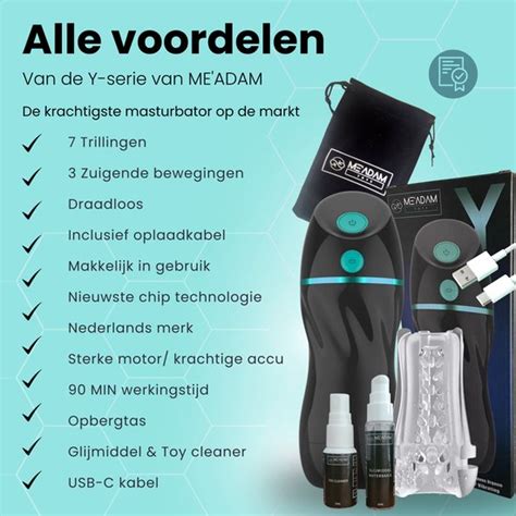 Meadam Y Serie Masturbator Voor Man Met Krachtige Zuigfunties
