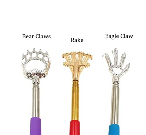 Qaoquda 3 Pack Portable Extendable Telescopic Bear Claws Eagle Claw