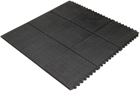 Non Toxic Rubber Black Home Gym Mat No Pasting Thickness 18 Mm Rs