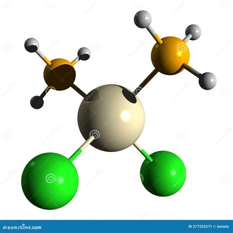 3d Image Of Cisplatin Skeletal Formula Stock Illustration Illustration Of Head Neuroblastoma