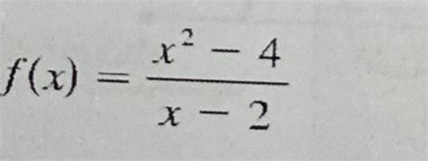 Solved F X X2 4x 2find The Domain Of The Function