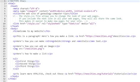 Neocities Templates