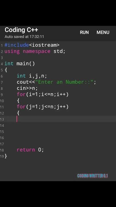 Best Pattern Tutorial Ll C Programming Language Ll 💯💯short Coding