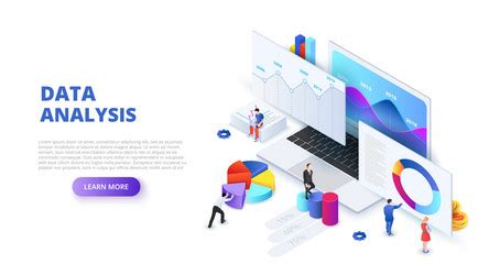 Concept Of Testing Data Analysis Debugging Vector Image