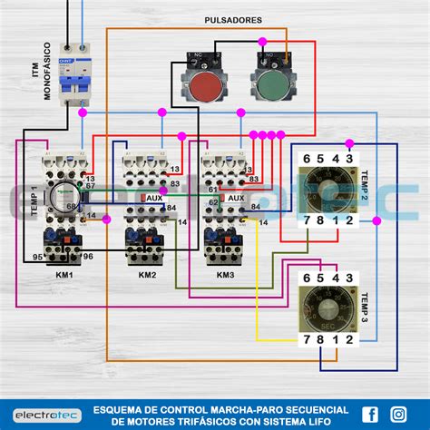 Circuito De Control De Motor Con Temporizador