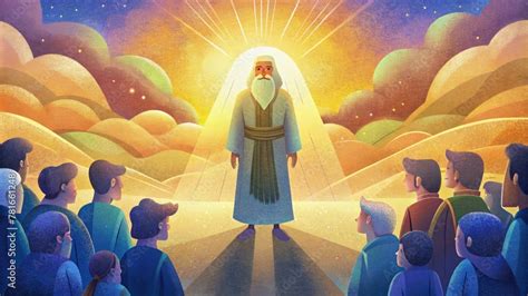 As He Stood Before The Israelites Moses Face Shone With The Glory Of