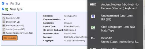 How Can Windows Keyman Show Updated Bcp Iso Ethnologue Codes