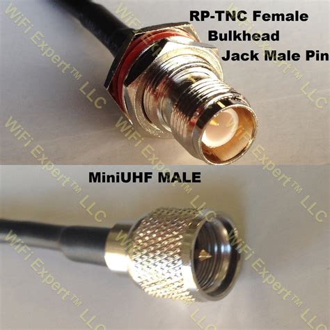 RG RP TNC FEMALE BULKHEAD To MINI UHF MALE Coaxial RF Pigtail Cable RF Coaxial Cables