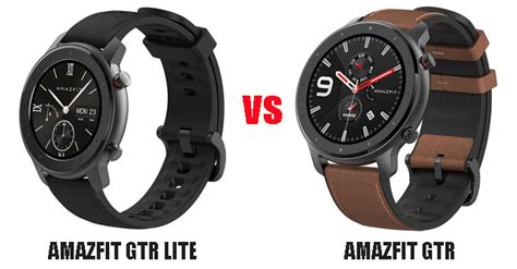 Huami Amazfit GTR Lite VS Amazfit GTR What S The Difference Between