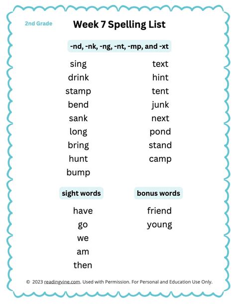 Free 7th Grade Spelling Words Worksheet Download Free 7th Grade
