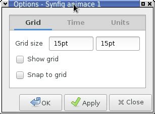 Options Synfig Animation Studio