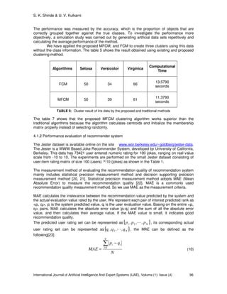 Hybrid Personalized Recommender System Using Modified Fuzzy C Means