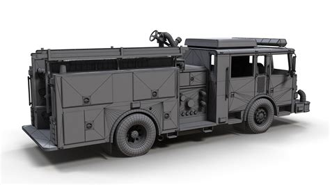 3d Model Seagrave Marauder Fire Truck Vr Ar Low Poly Cgtrader