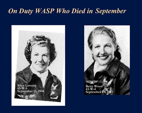History Snoopin On Duty Wasp Pilots Who Died In September
