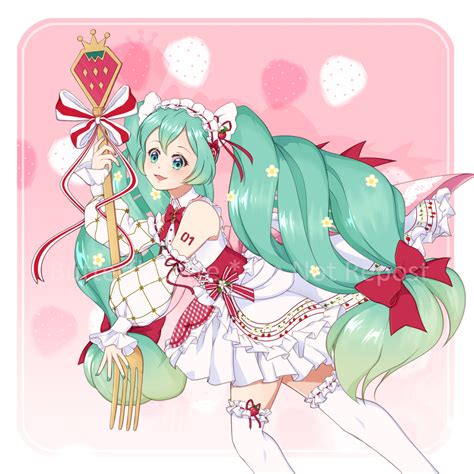 Strawberry Miku By Butterflylatte On Deviantart