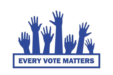 Premium Vector Peoples Hands Raised Up Every Vote Matters Voting And
