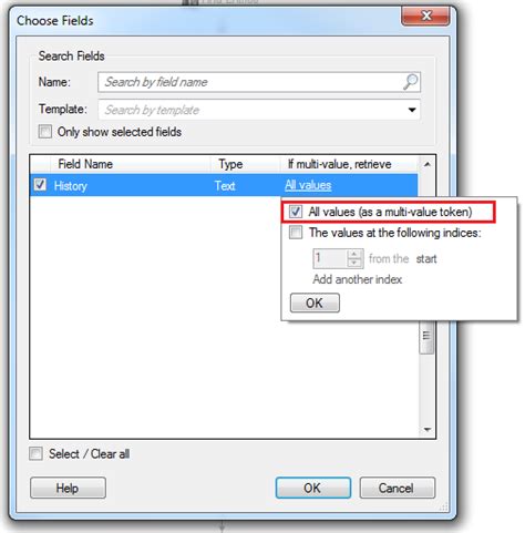 Getting All Values Of Multi Value Fields For Search Results