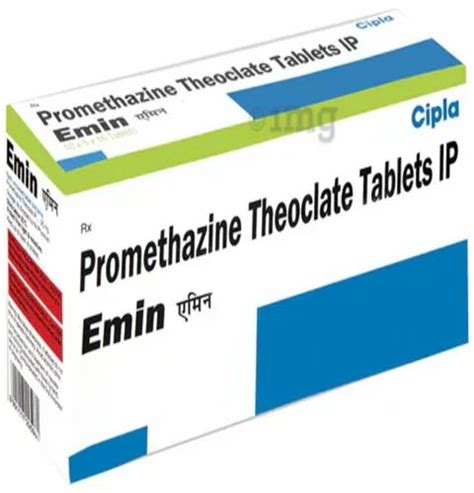 Tablet Emin Promethazine Theoclate Ip 25 Mg For Hospital At Best Price In Nagpur