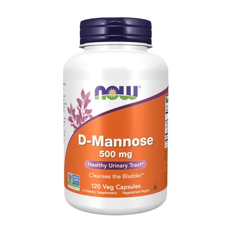 Now Foods Now Foods D Mannose 500 Mg 120 Veg Capsules