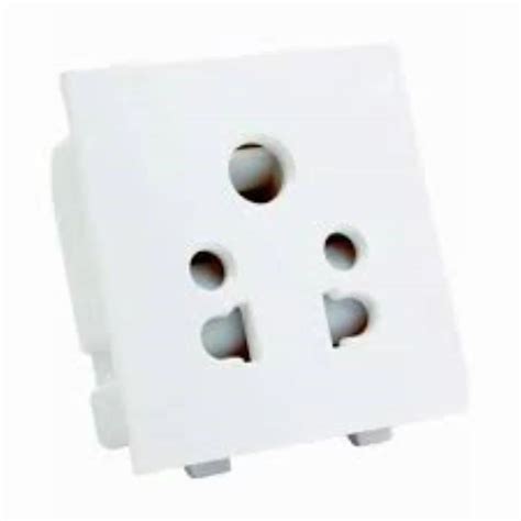 25a Modular Socket With Shutter Plastic At ₹ 40 Piece In New Delhi