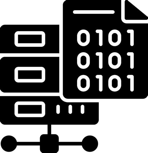 Binary Code Glyph Icon 43294277 Vector Art At Vecteezy