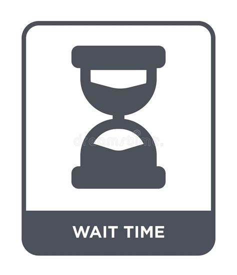 Wait Time Vector Icon On White Background Flat Vector Wait Time Icon