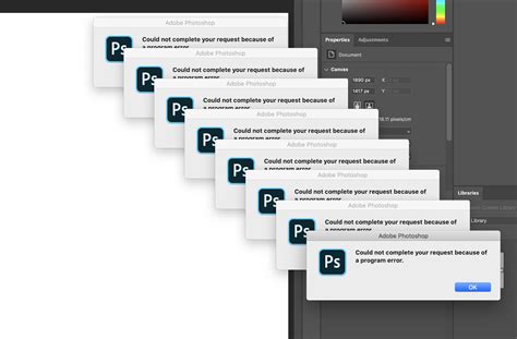 Could Not Complete Your Request Because Of A Progr Adobe Support