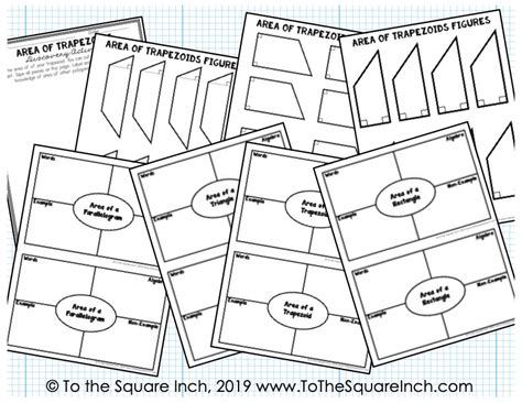 Area Of Polygons Interactive Notebook To The Square Inch
