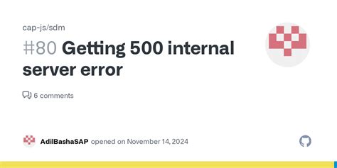 Getting 500 Internal Server Error · Issue 80 · Cap Jssdm · Github