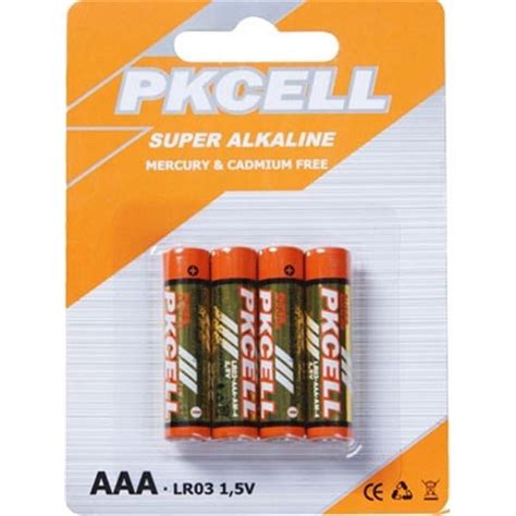 Pkcell Ultra Alkaline AAA Size Battery 1 5V Pack Of 4 SKU FSP1049