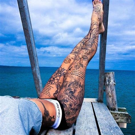Leg Sleeve Tattoos For Women