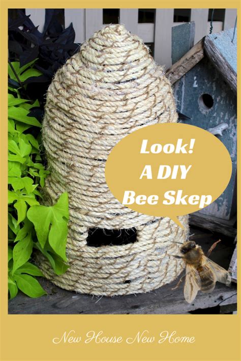 BlueHost Bee Decor Bee Skep Garden Crafts