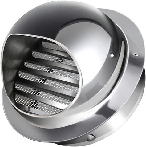 4 6 8 Round Louver Grille Cover Stainless Steel Soffit Vent Dryer