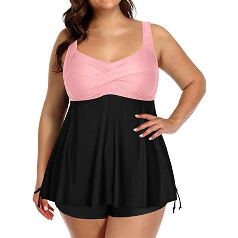Tankini Two Piece Swimsuit — Curvy Waves