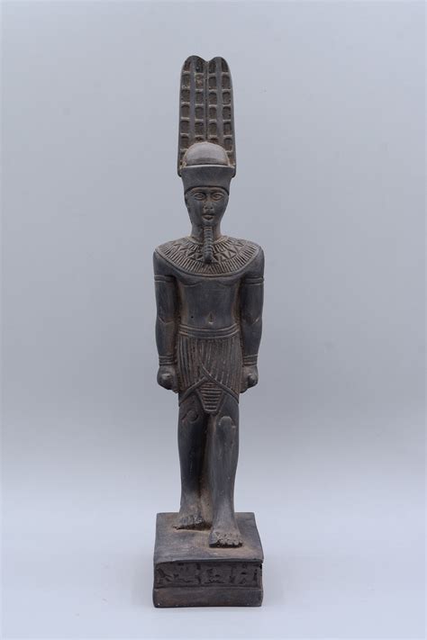 Unique Statue Of Egyptian Art Amun Ra Black Statue 2 Style Etsy