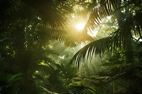 Premium AI Image Exotic Tropical Palm