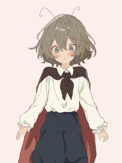 Safebooru 1girl Absurdres Baggy Pants Black Cape Blue Pants Cape