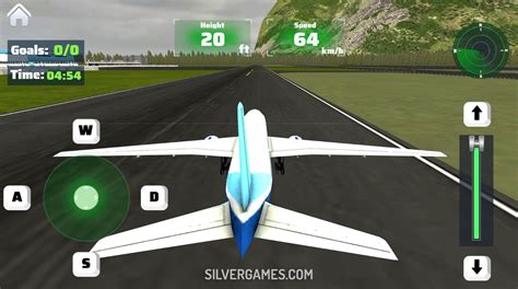 شبیه ساز پرواز رایگان بازی آنلاین در Silvergames 🕹️