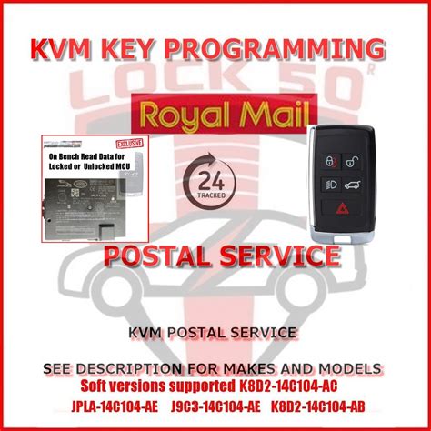 Postal Service Generate Key Via Kvm Land Rover Jaguar Kvm Keyless