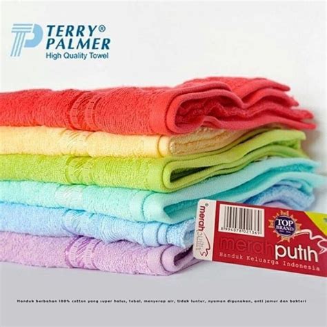 Jual Merah Putih Handuk Mandi Dewasa Lembut Premium Handuk Muka Kecil