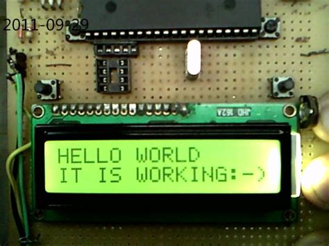 Bit Interfacing Of A X Lcd Display To Pic F A Atmega