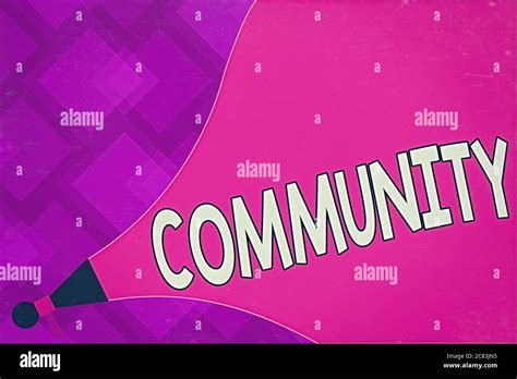 Writing Note Showing Community Business Concept For Group Of Showing Living In One Place Having