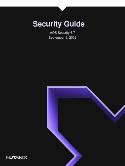 Nutanix Security Guide V6 7 Download Free Pdf Public Key