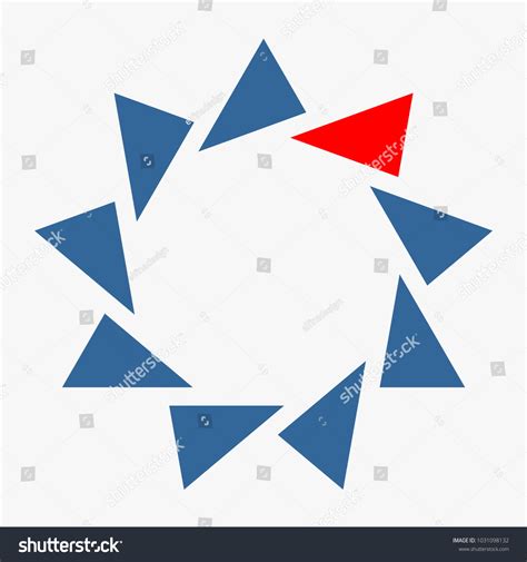 Nine Pointed Star Logo Design Element Stock Vector Royalty Free